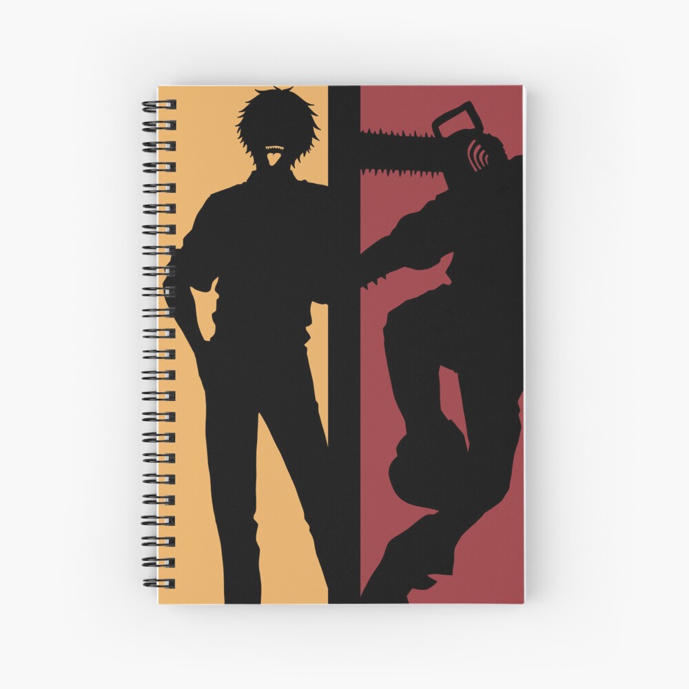 "Denji chainsaw man transparent minimalist silhouette | Black" Spiral ...