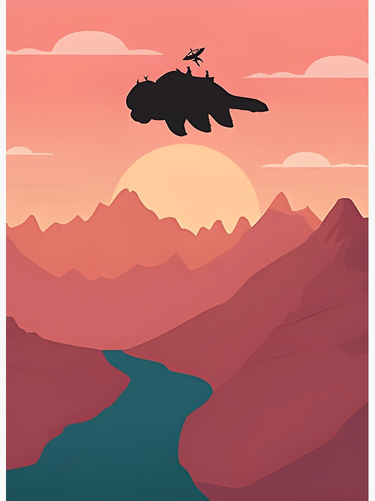 "Appa with sunset" Sticker for Sale by MadeleinGrant | Redbubble