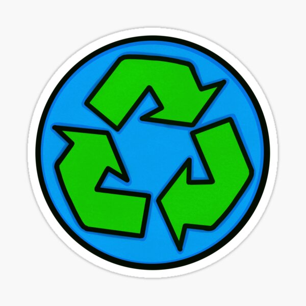 "Reduce Reuse Recycle Logo" Sticker for Sale by groovygreengal | Redbubble