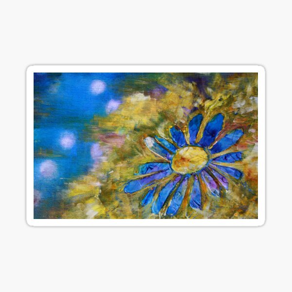 "Blue Daisy" Sticker by Sunshyne66 | Redbubble