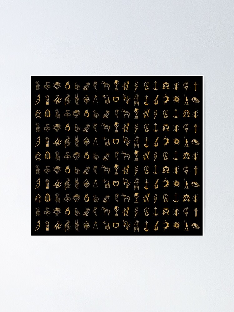 "Alethiometer - Symbols Pattern" Poster for Sale by Coloor | Redbubble