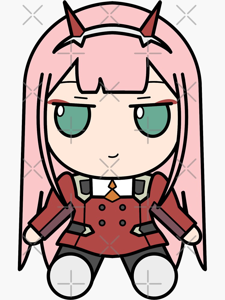 "Fumo Zero Two" Sticker for Sale by bracklain | Redbubble