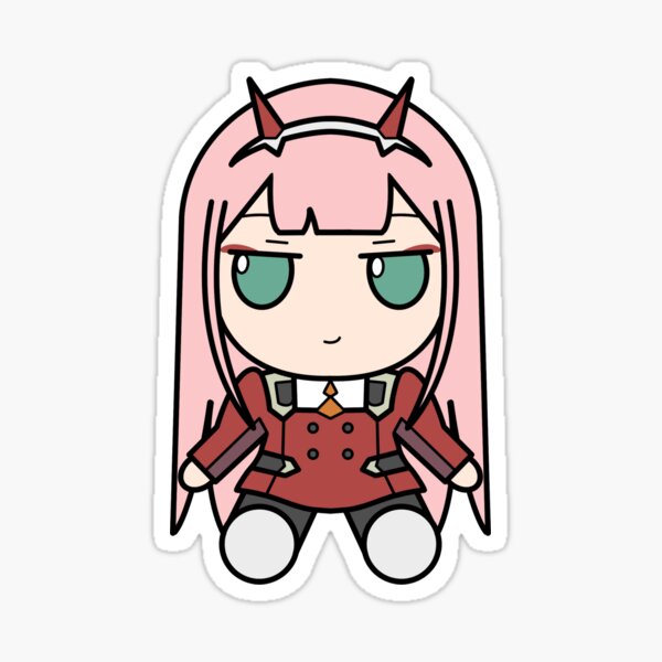 "Fumo Zero Two" Sticker for Sale by bracklain | Redbubble