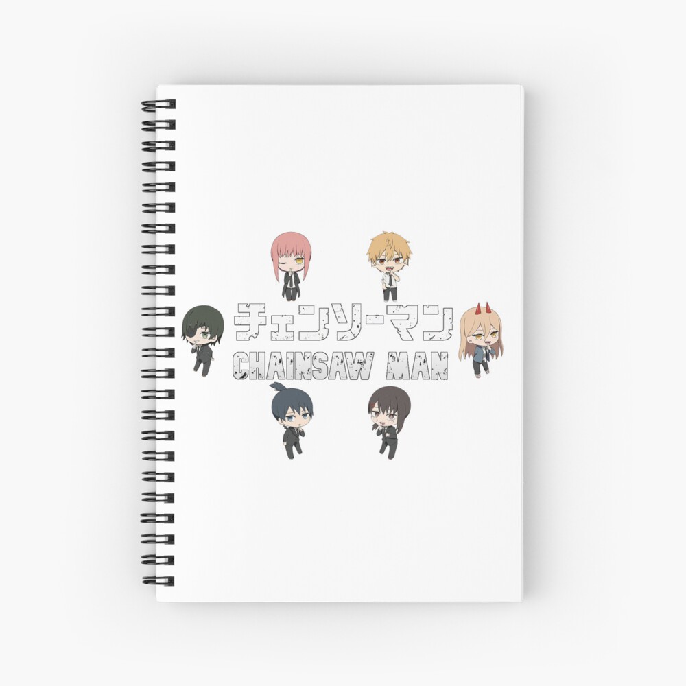 "Chainsaw Man Chibi Logo" Spiral Notebook for Sale by Beastlykitty ...