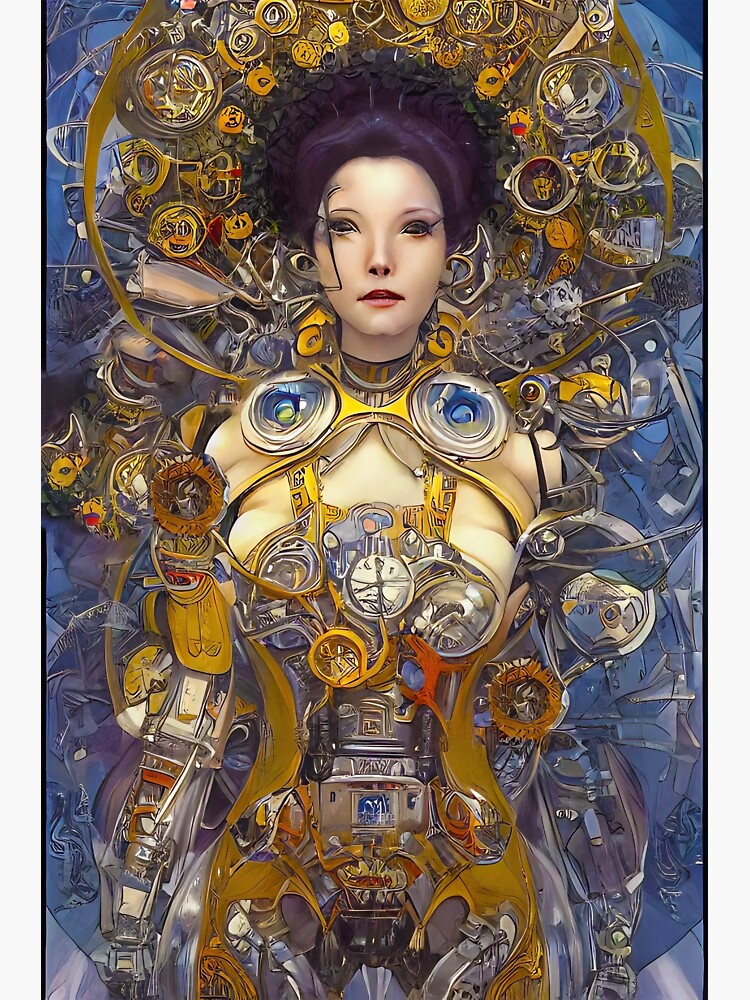 "Futuristic Science Fiction Portrait of Robot Queen (AI created ...