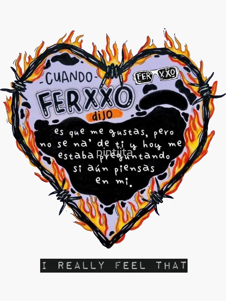"Logo of When the Ferxxo said | I really feel that" Sticker for Sale by ...