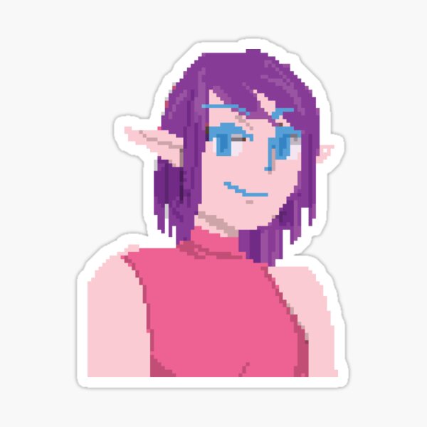 "pixel elf" Sticker for Sale by Av-Ni | Redbubble