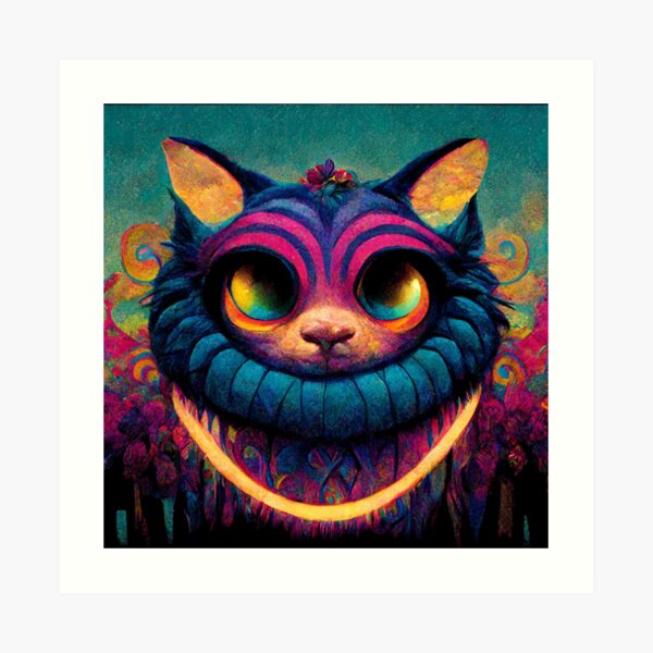"Cheshire cat, chester cat from alice in wonderland" Art Print for Sale ...