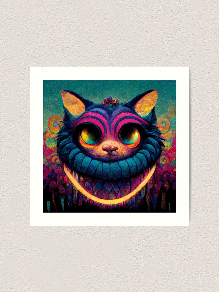 "Cheshire cat, chester cat from alice in wonderland" Art Print for Sale ...