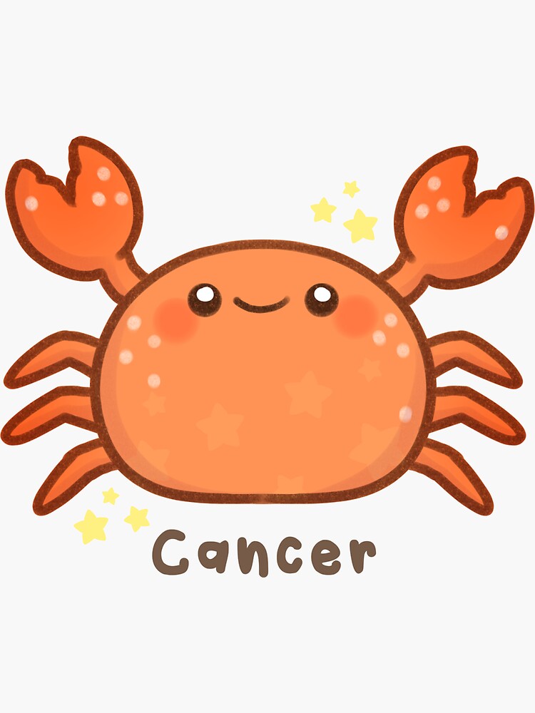 Pegatina «Horóscopo | Signo del zodiaco | Cáncer | Cangrejo lindo ...