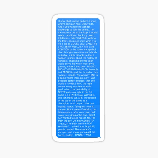 "Brennan Lee Mulligan Full Rant " Sticker for Sale by MicronMilkshake ...