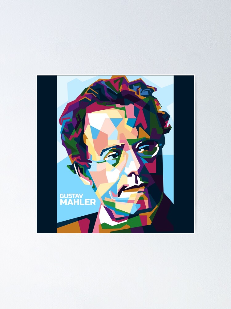 Póster «Resumen Popart Gustav Mahler en WPAP» de smd90 | Redbubble