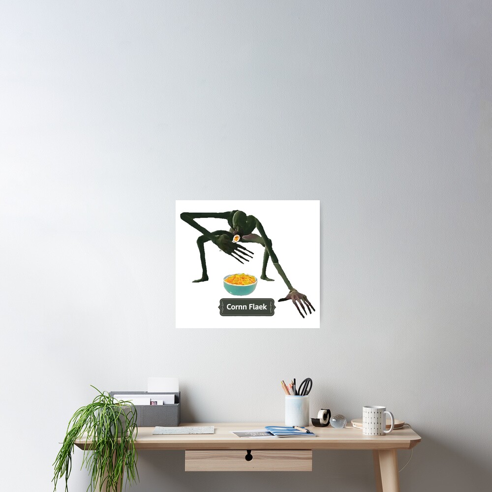 "Cornn Flaek Meme Shy Guy SCP 096 Foundation " Poster for Sale by ...