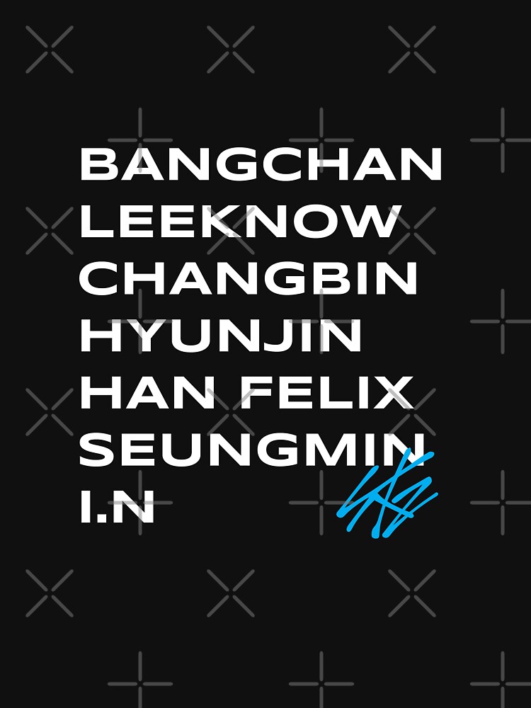 "STRAY KIDS SKZ Shirt design kpop names" T-shirt for Sale by nanaminhae ...