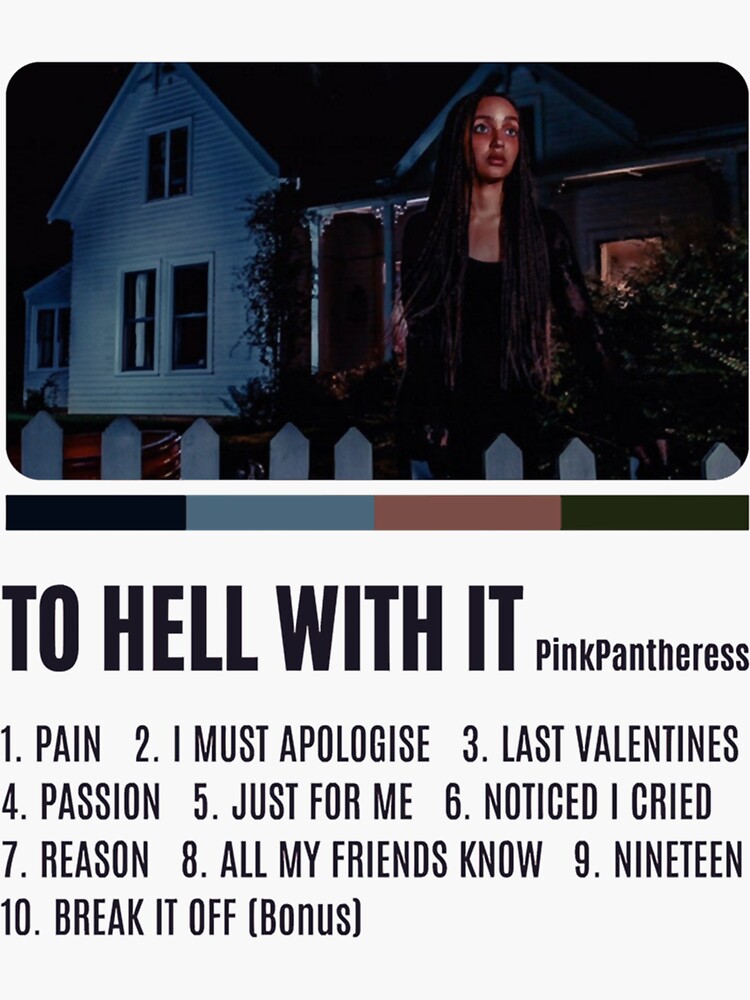 "PinkPantheress - to hell with it " Sticker for Sale by CharlesThoma ...