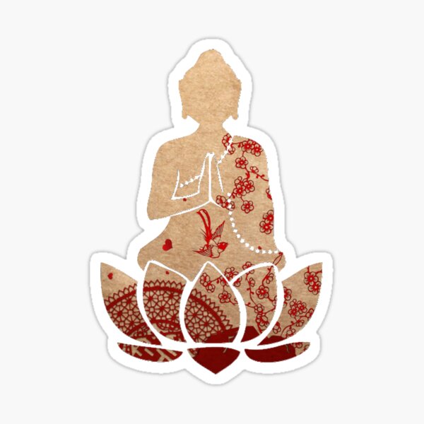 "Buddhist Monk" Sticker for Sale by Pakistaboy | Redbubble