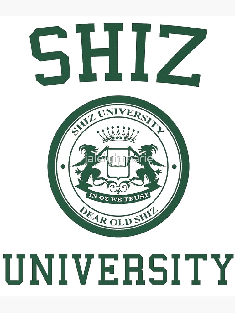 "shiz university design" Poster for Sale by jaleigh marie | Redbubble
