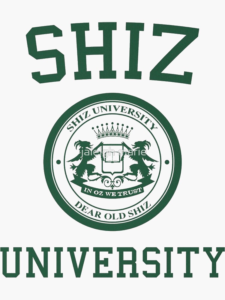 "shiz university design" Sticker for Sale by jayymarie | Redbubble