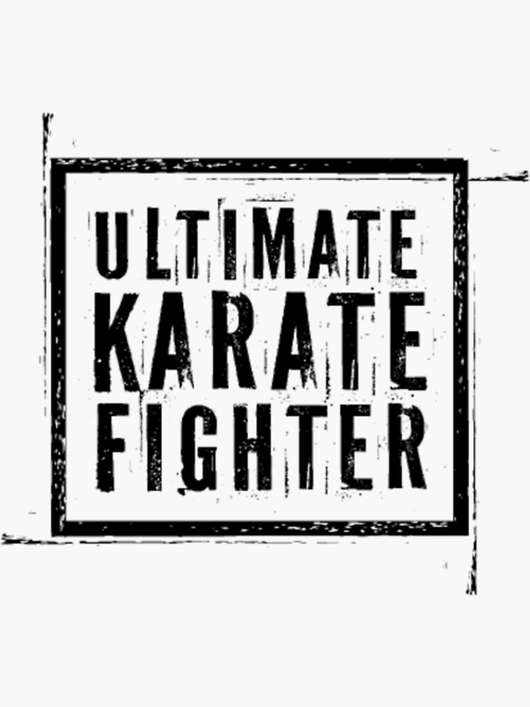 "Karate Coach Karate Fighter Martial Arts Fight" Sticker for Sale by ...