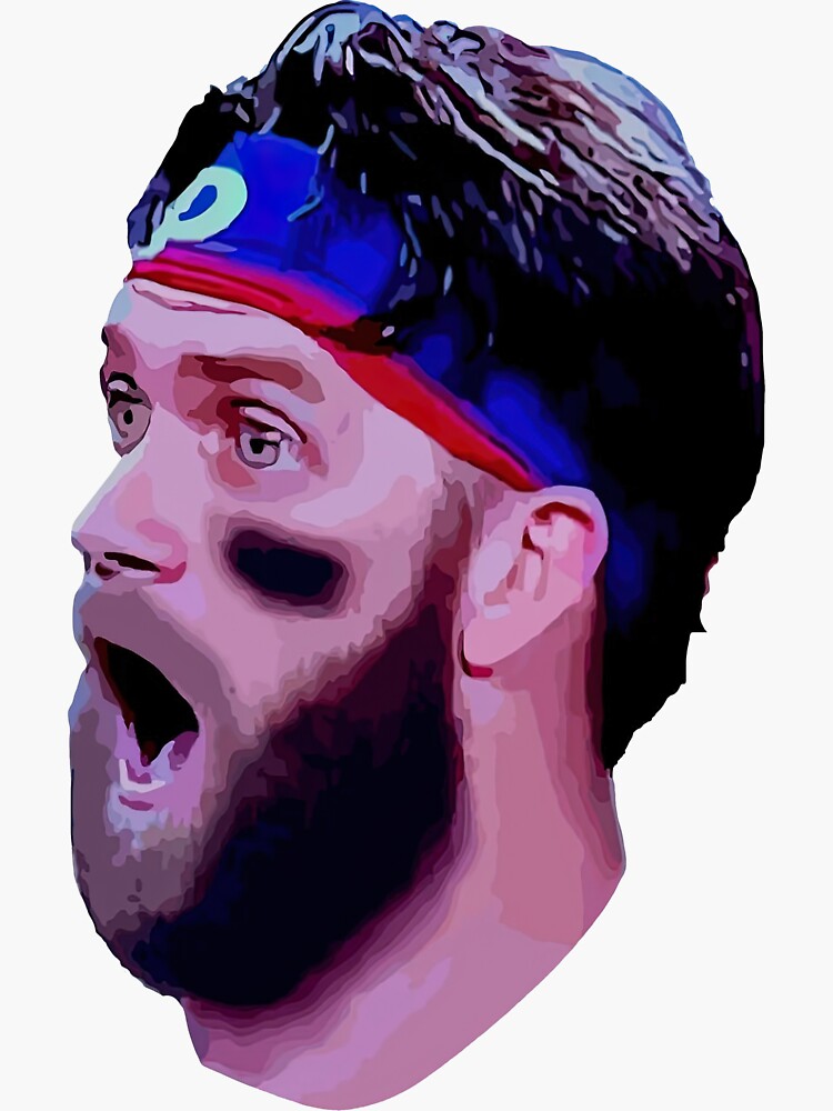 "Bryce Harper Phillies Shocked Homerun Face" Sticker for Sale by ...