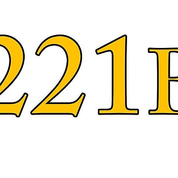 "221B Baker Street Sherlock" Sticker for Sale by LouisPayne458 | Redbubble