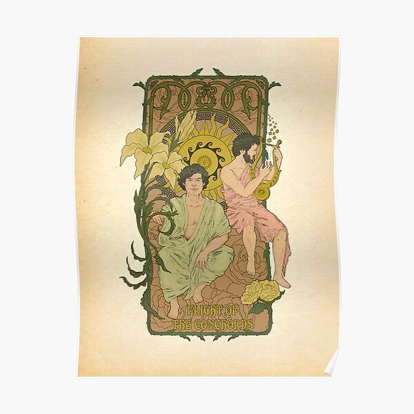 "FOTC Mucha with a BG" Poster by whalewhale-sa | Redbubble