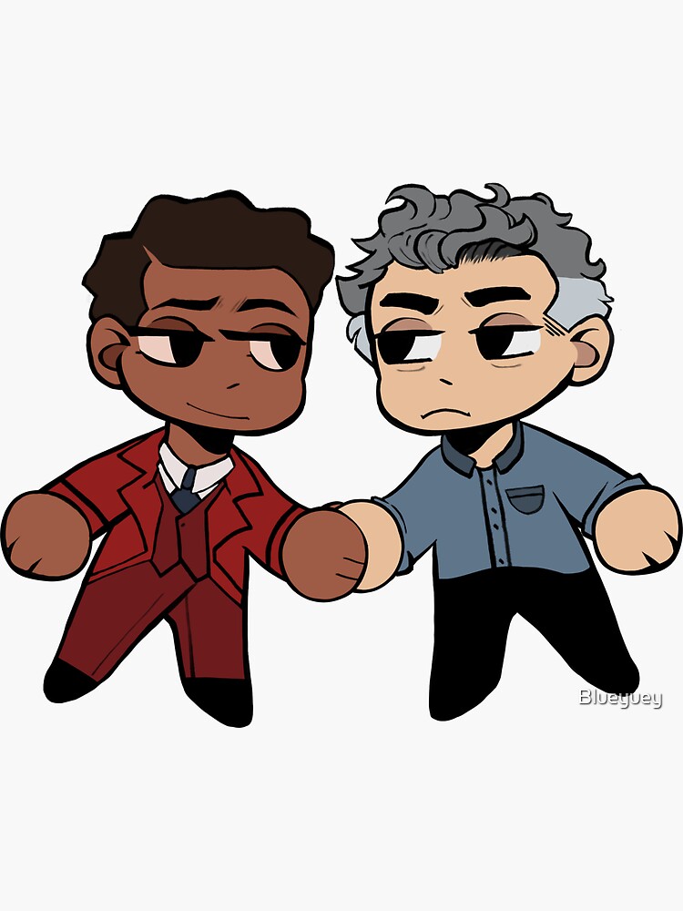 "IWTV Louis & Daniel holding hands chibi" Sticker for Sale by Blueyuey ...