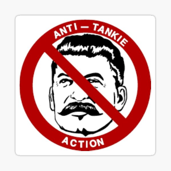 "Anti-Tankie Action (Red Fascist)" Sticker for Sale by LeftLibertarian ...