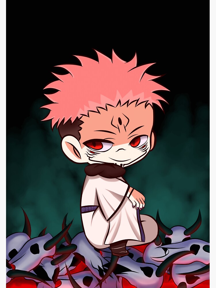 "Ryomen Sukuna cute anime" Sticker for Sale by ClairePetersd | Redbubble