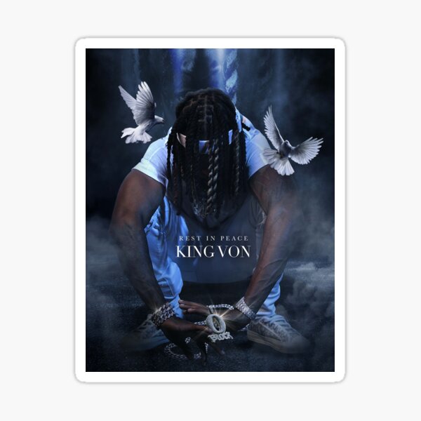 "RIP King" Sticker for Sale by PercGonzalez | Redbubble