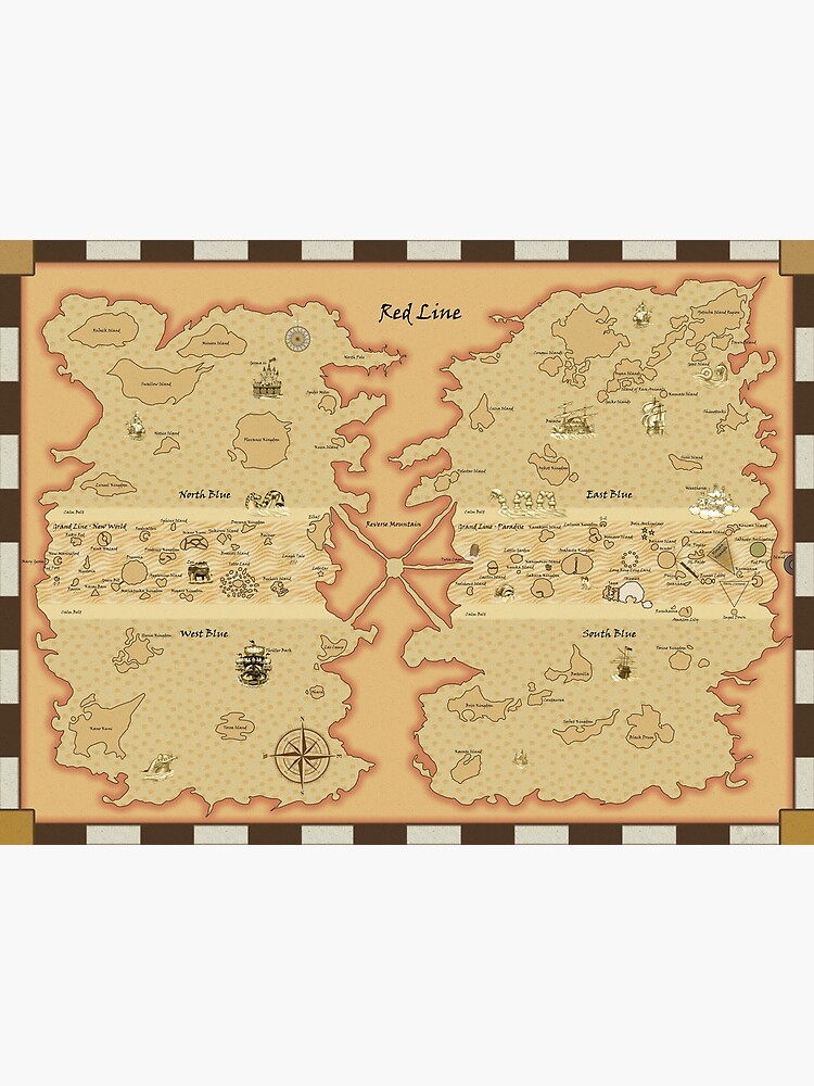 "Anime New World Map" Poster for Sale by julienvidal | Redbubble