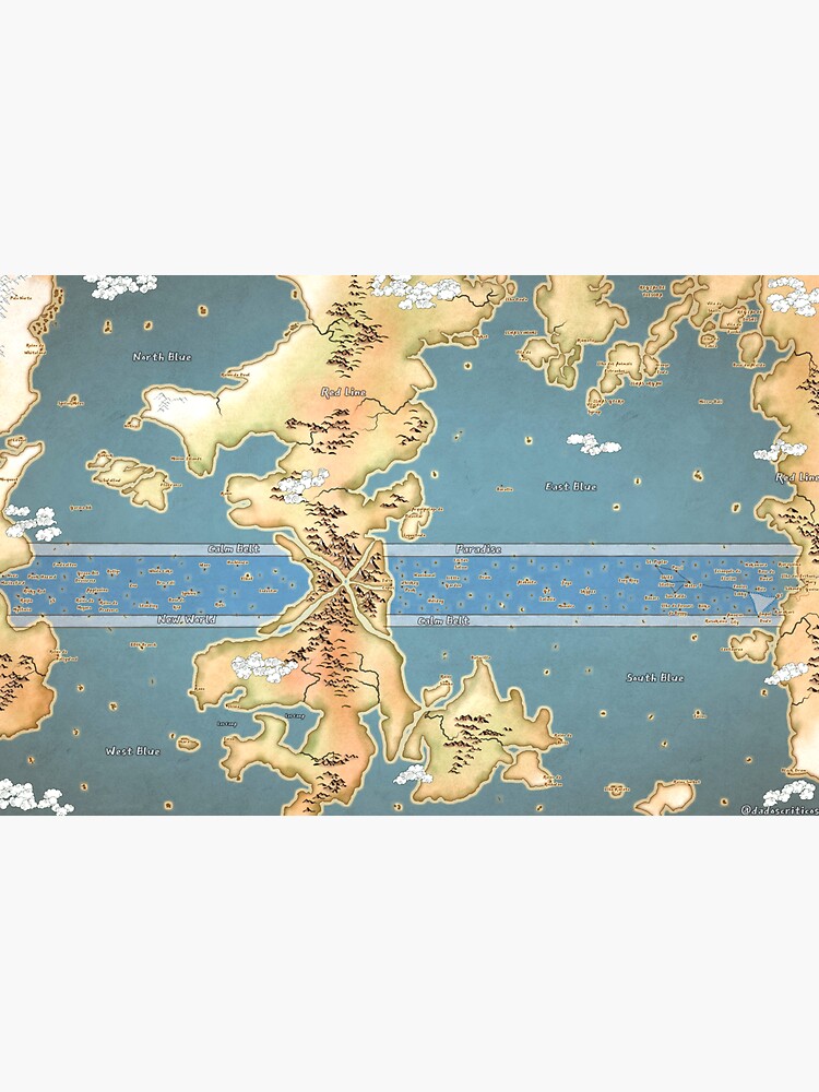 "Anime World Map" Sticker for Sale by julienvidal | Redbubble