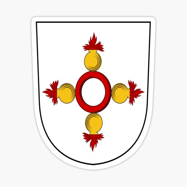 "Abdorf " Sticker for Sale by HaroldHeraldry | Redbubble