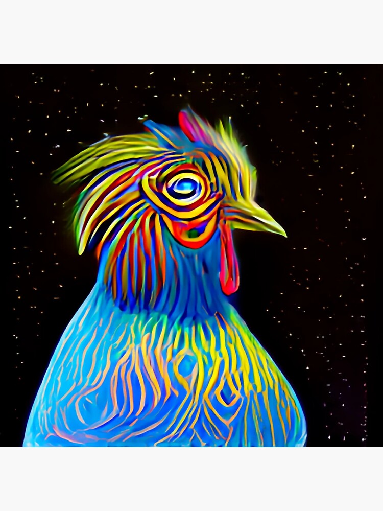 "Galactic Chicken. 1/2" Sticker for Sale by Grenadier-bs | Redbubble