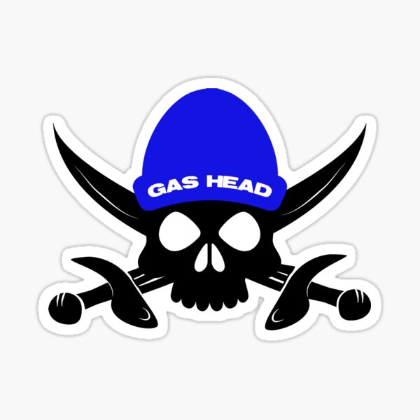 " Gas head skull,swords and hat " Sticker for Sale by JasonTrivettart ...