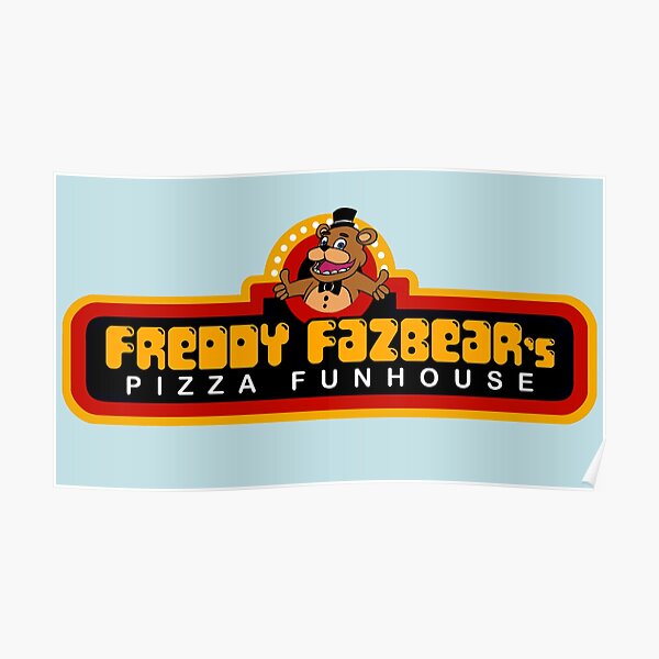 "Freddy Fazbear's Pizza logo 1" Poster for Sale by GamerSketch | Redbubble