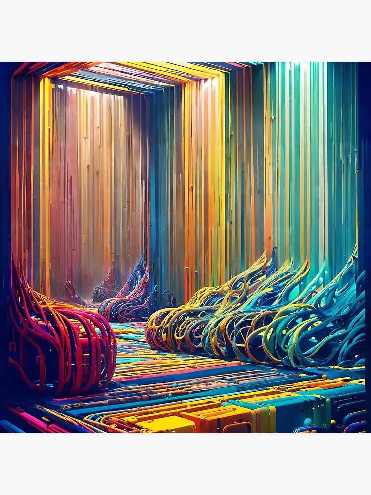 "Melting Room Of Colors" Poster for Sale by Binary-Ko | Redbubble