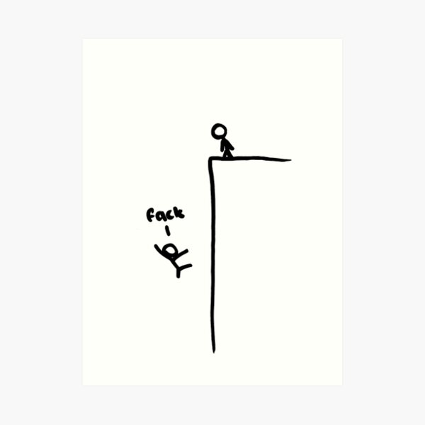 "Stick Figure Fack" Art Print for Sale by Alexeratu | Redbubble