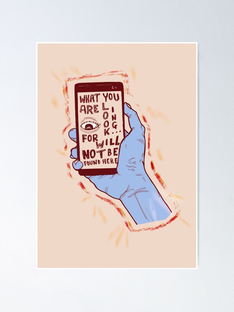 "Not Here" Poster for Sale by minniemorrisart | Redbubble