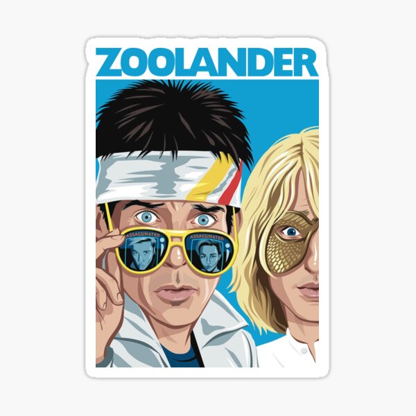 "ZOOLANDER" Sticker for Sale by fennmikah | Redbubble