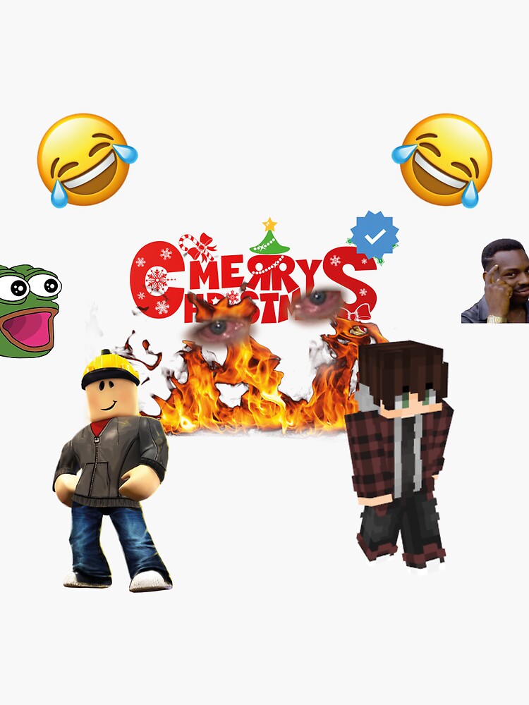 "Merry Christmas MLG style" Sticker for Sale by Dargiula | Redbubble