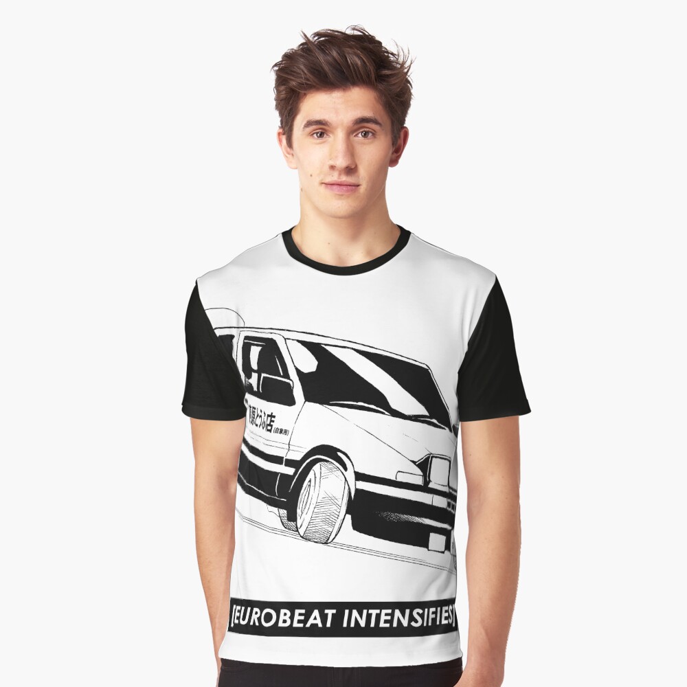 "Eurobeat Intensifies AE86 Kansei Dorifto Initial D Car" Sticker for ...