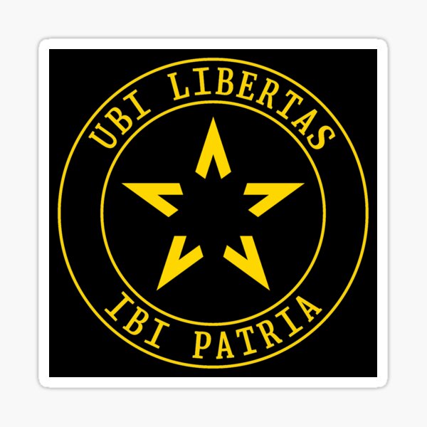 "Ubi Libertas Ibi Patria" Sticker for Sale by American-Ancap | Redbubble