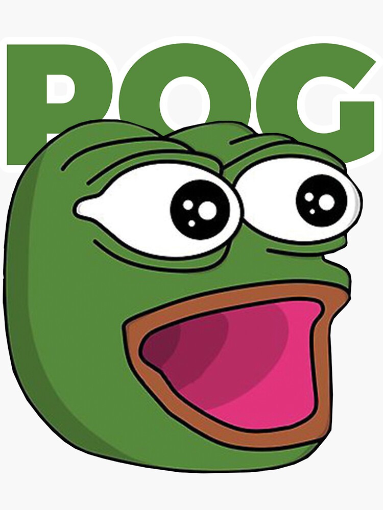 "POG pepe the frog" Sticker for Sale by Dargiula | Redbubble