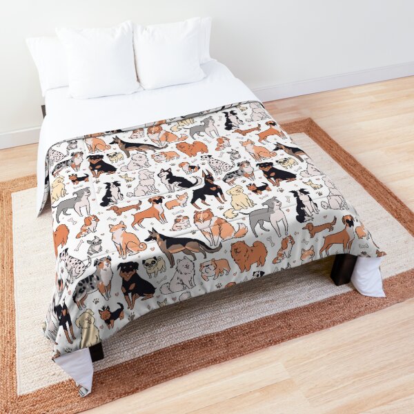 Colcha «Perros, perros y más perros - ¿Puedes encontrar la raza de ...