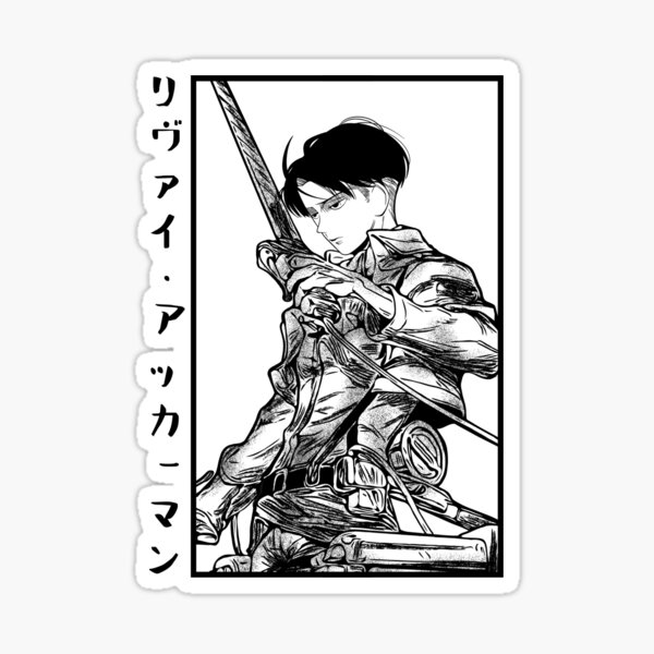 Levi Ackerman Manga Sticker For Sale By Ciksensen Redbubble