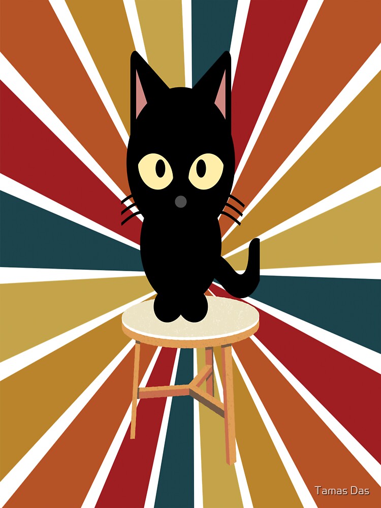 "Atomic Mid century cat,retro atomic cats,mid century black cat ...