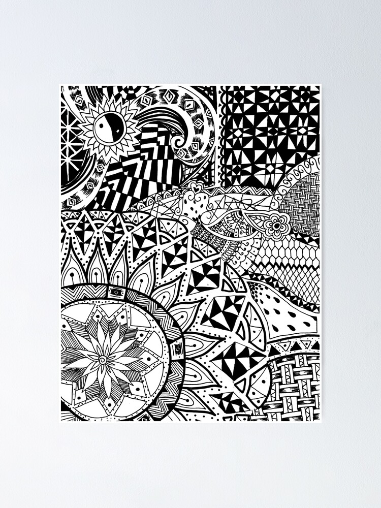 "Zentangle" Poster by lilysdesigns | Redbubble