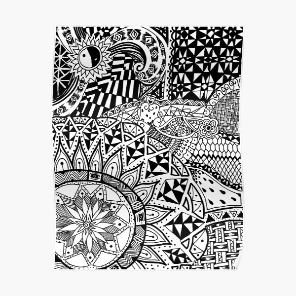 "Zentangle" Poster by lilysdesigns | Redbubble