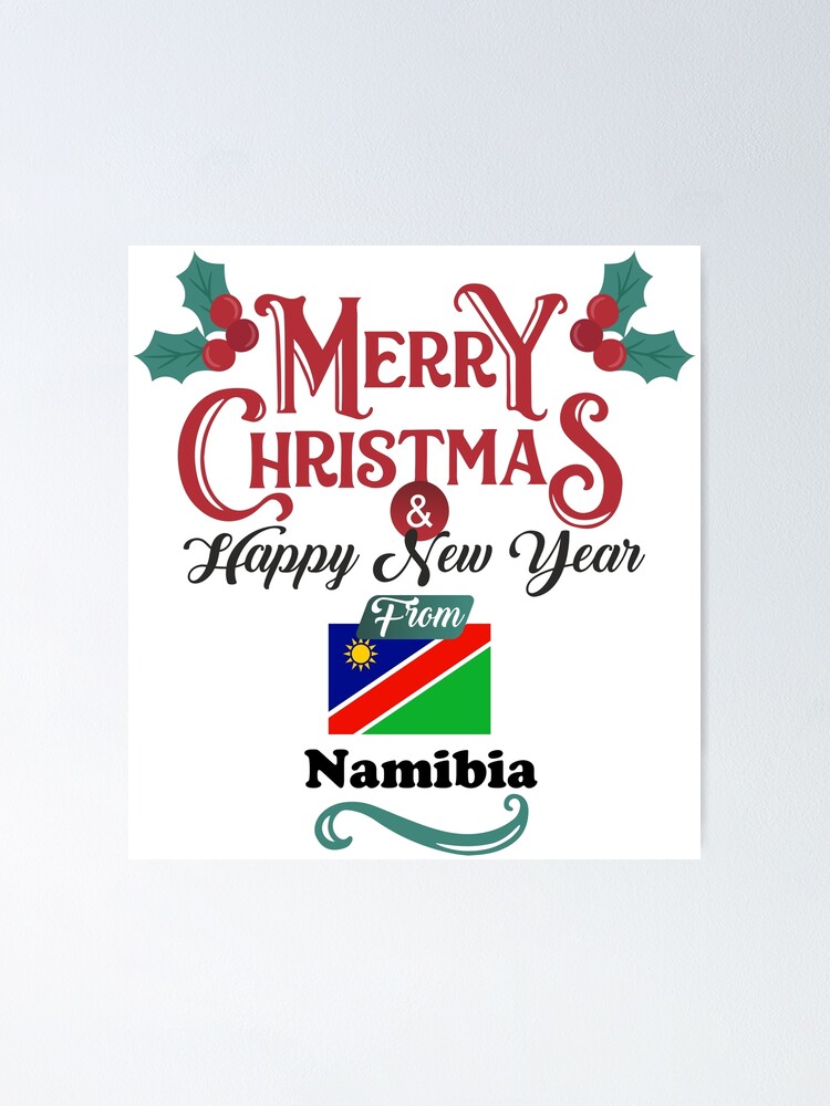 "Merry Christmas from Namibia" Poster for Sale by frexxx | Redbubble